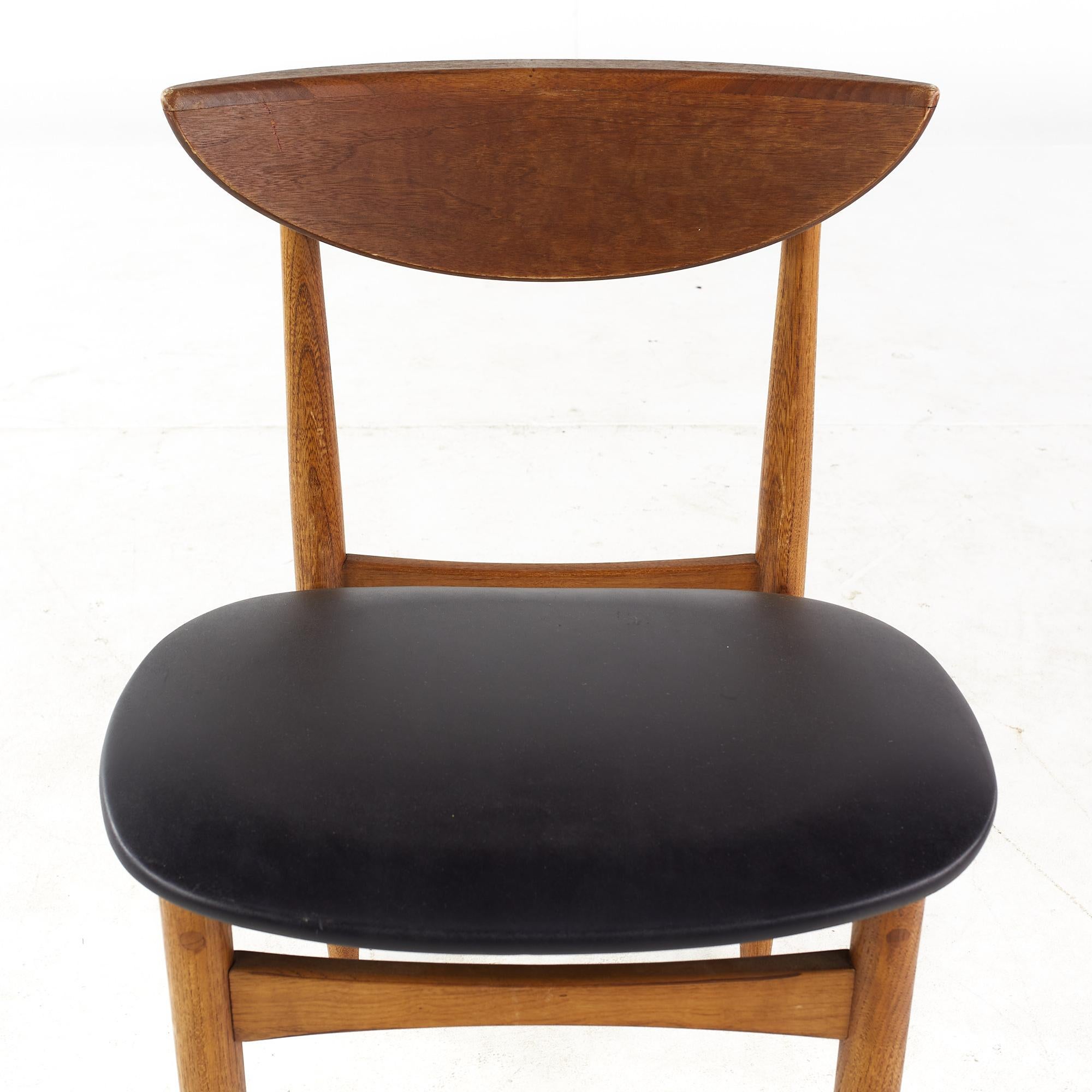 Lane Perception Mid Century Walnut Dining Chairs, Set of 6 For Sale at ...