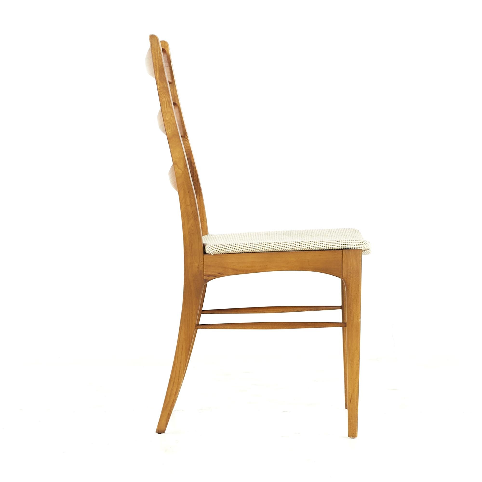 Lane Rhythm Midcentury Walnut Dining Chairs – Set of 6 For Sale at 1stDibs