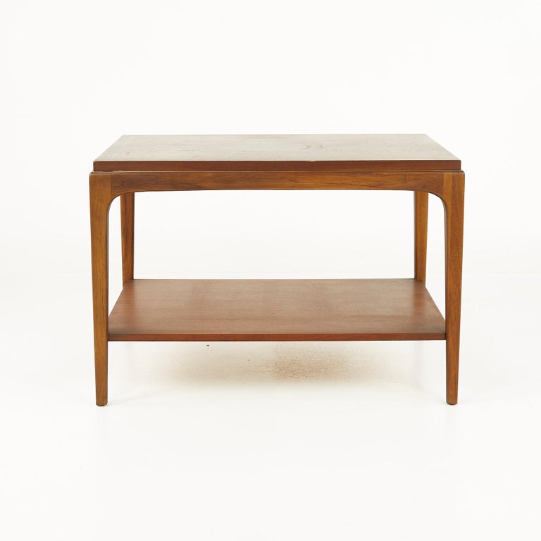 Lane Rhythm Mid Century Walnut Side End Tables, Pair at 1stDibs | lane ...