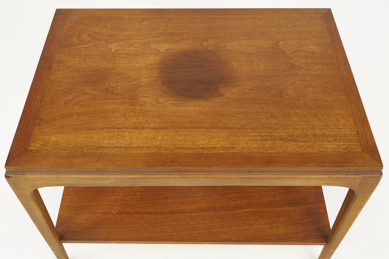 Lane Rhythm Mid Century Walnut Side End Tables, Pair at 1stDibs | lane ...