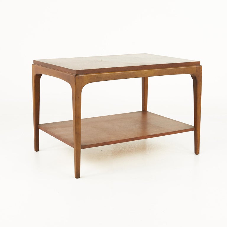 Lane Rhythm Mid Century Walnut Side End Tables, Pair at 1stDibs | lane ...