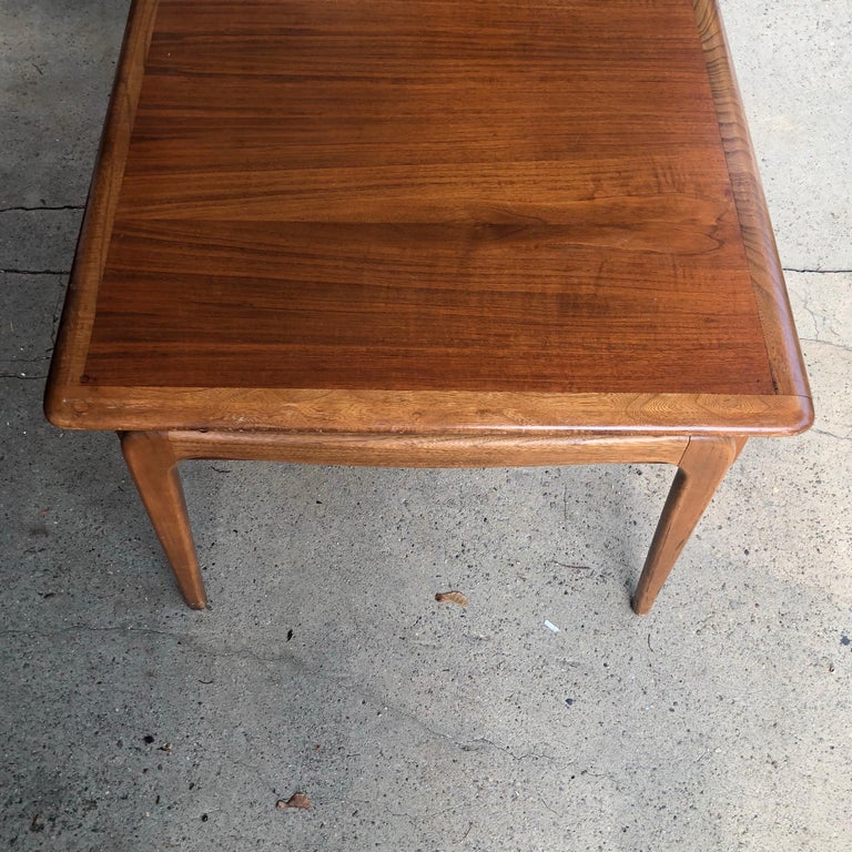 Lane Solid Walnut Coffee or Cocktail Table For Sale at 1stDibs