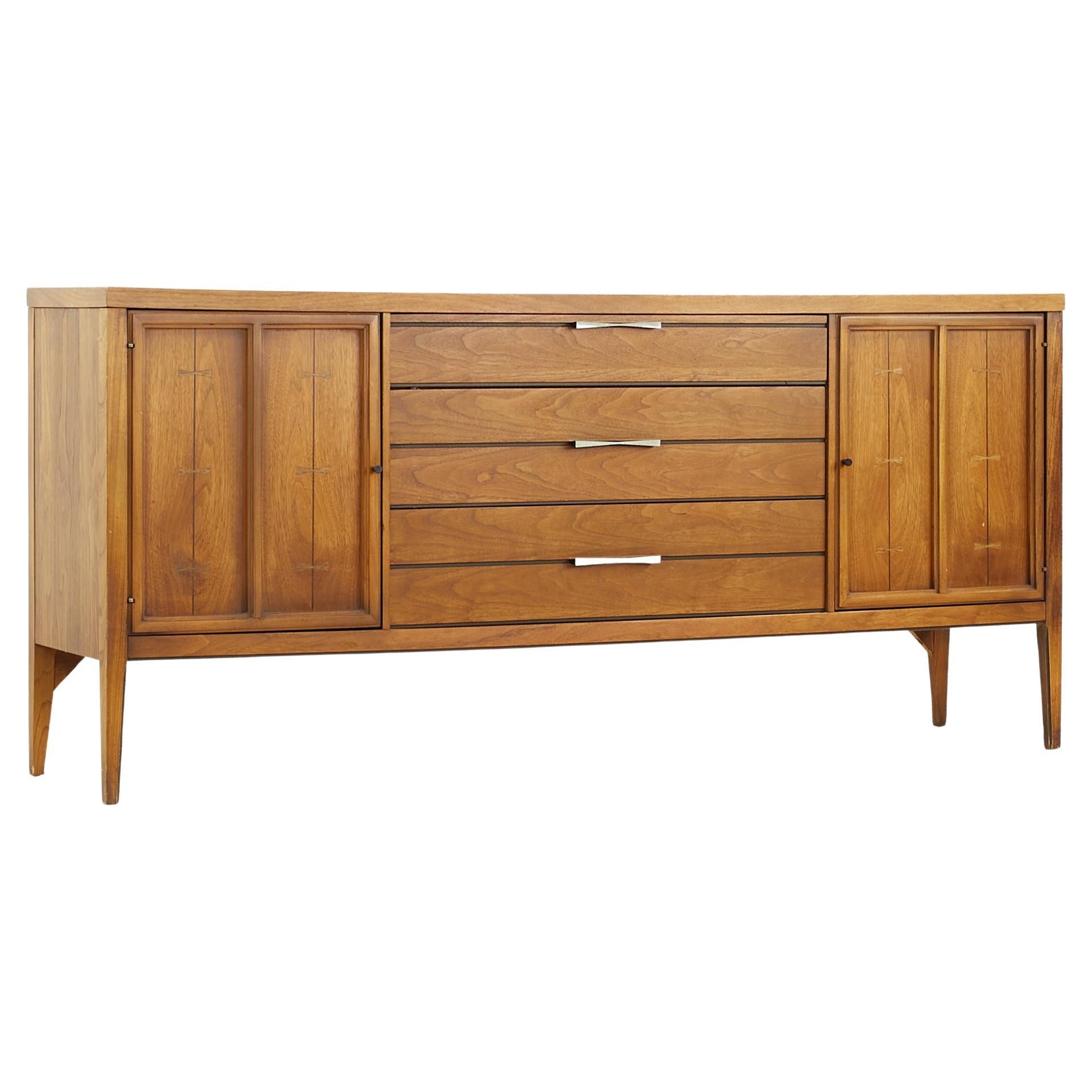 Walnut Buffet Cabinet With Storage Beaumont Lane Traditional Wood ...