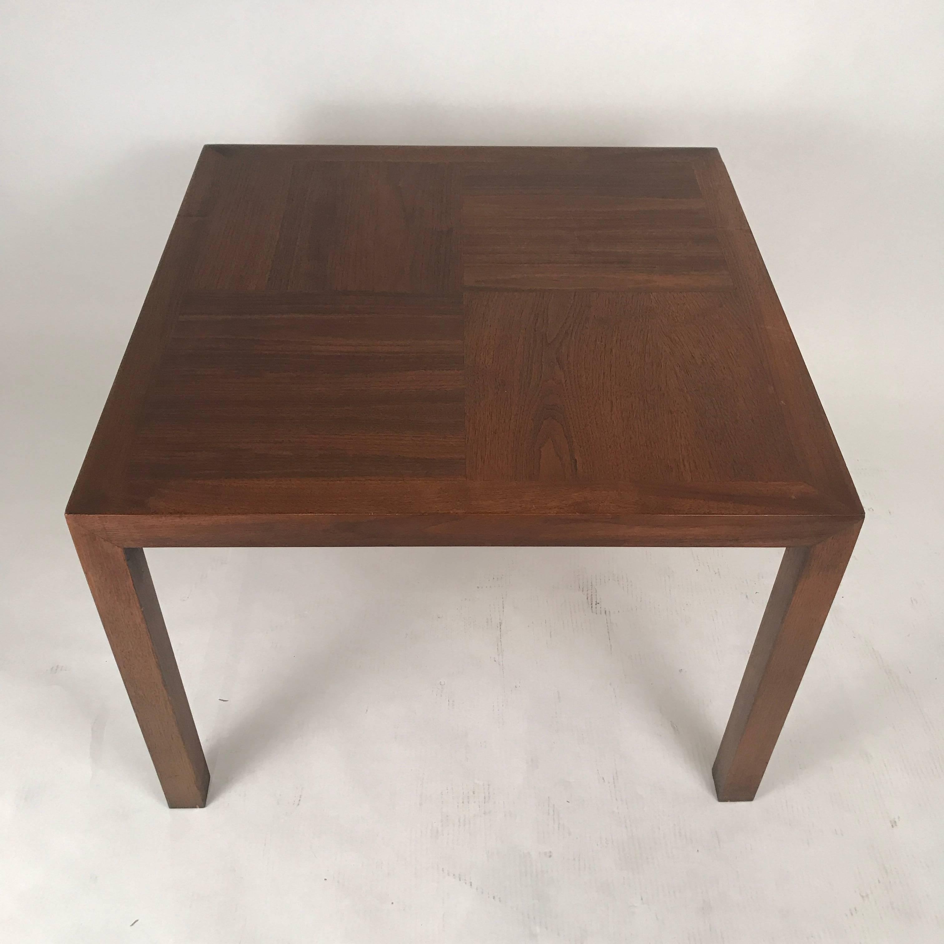 Lane Walnut Coffee Table with Contrasting Grain Walnut Top at 1stDibs