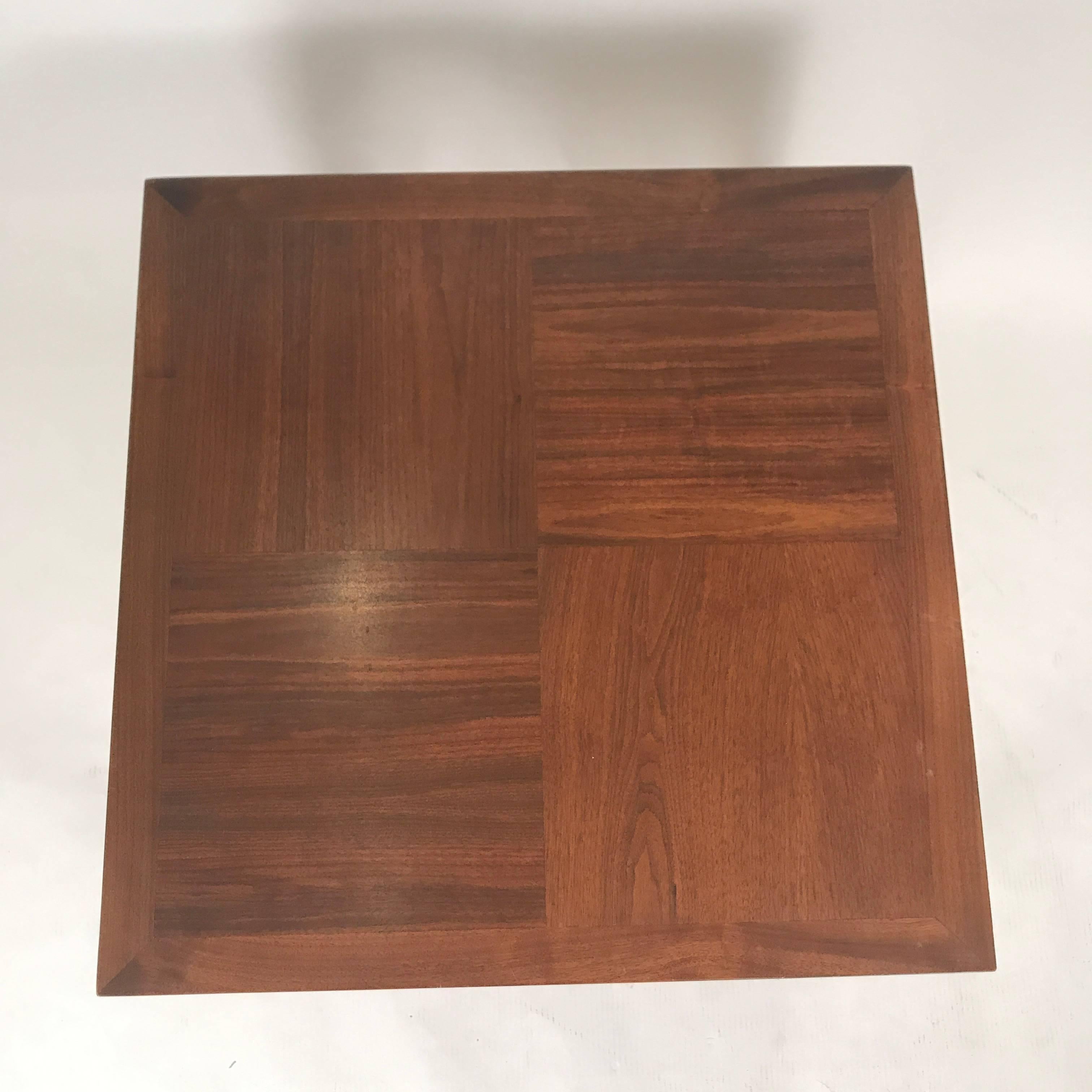 Lane Walnut Coffee Table with Contrasting Grain Walnut Top at 1stDibs