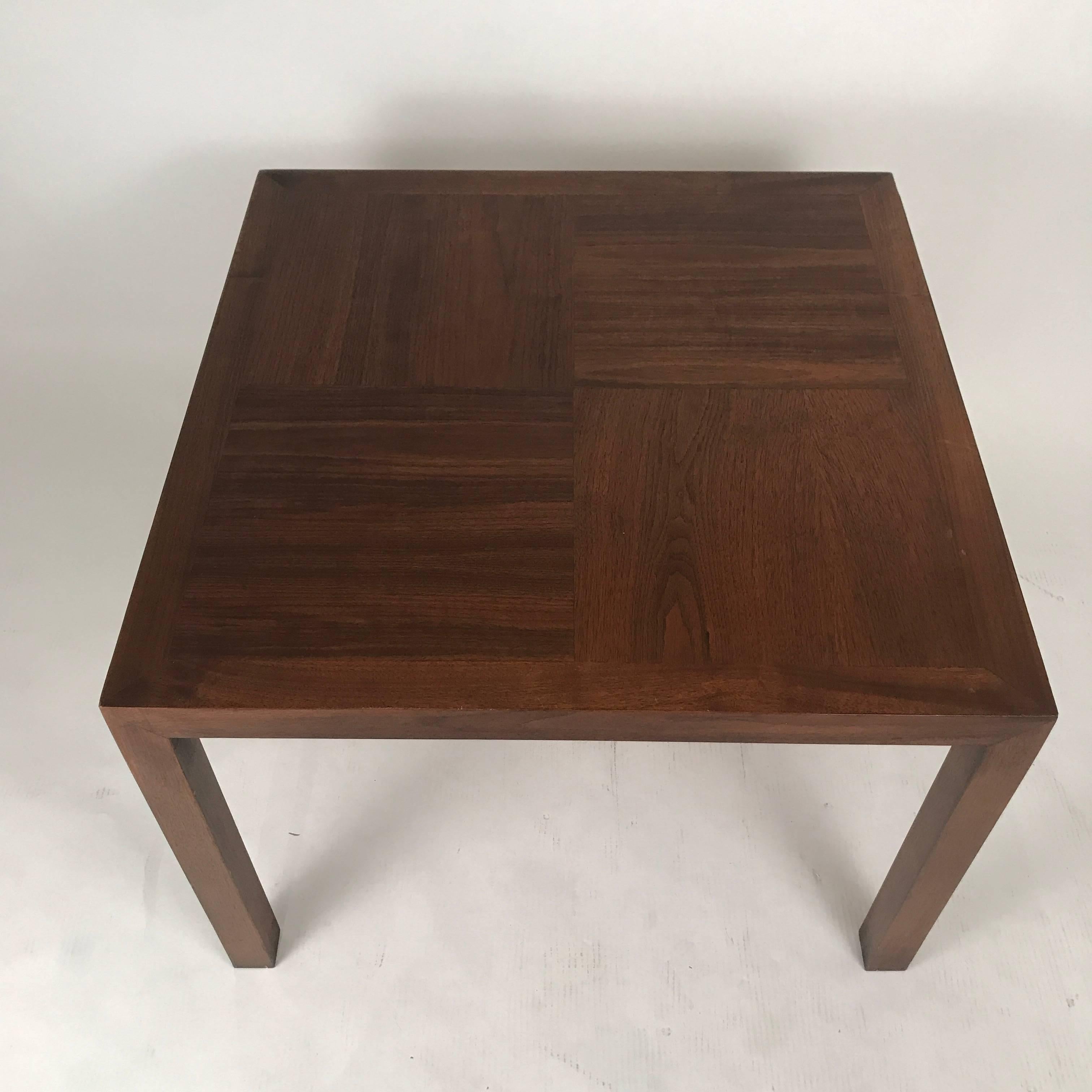 Lane Walnut Coffee Table with Contrasting Grain Walnut Top at 1stDibs