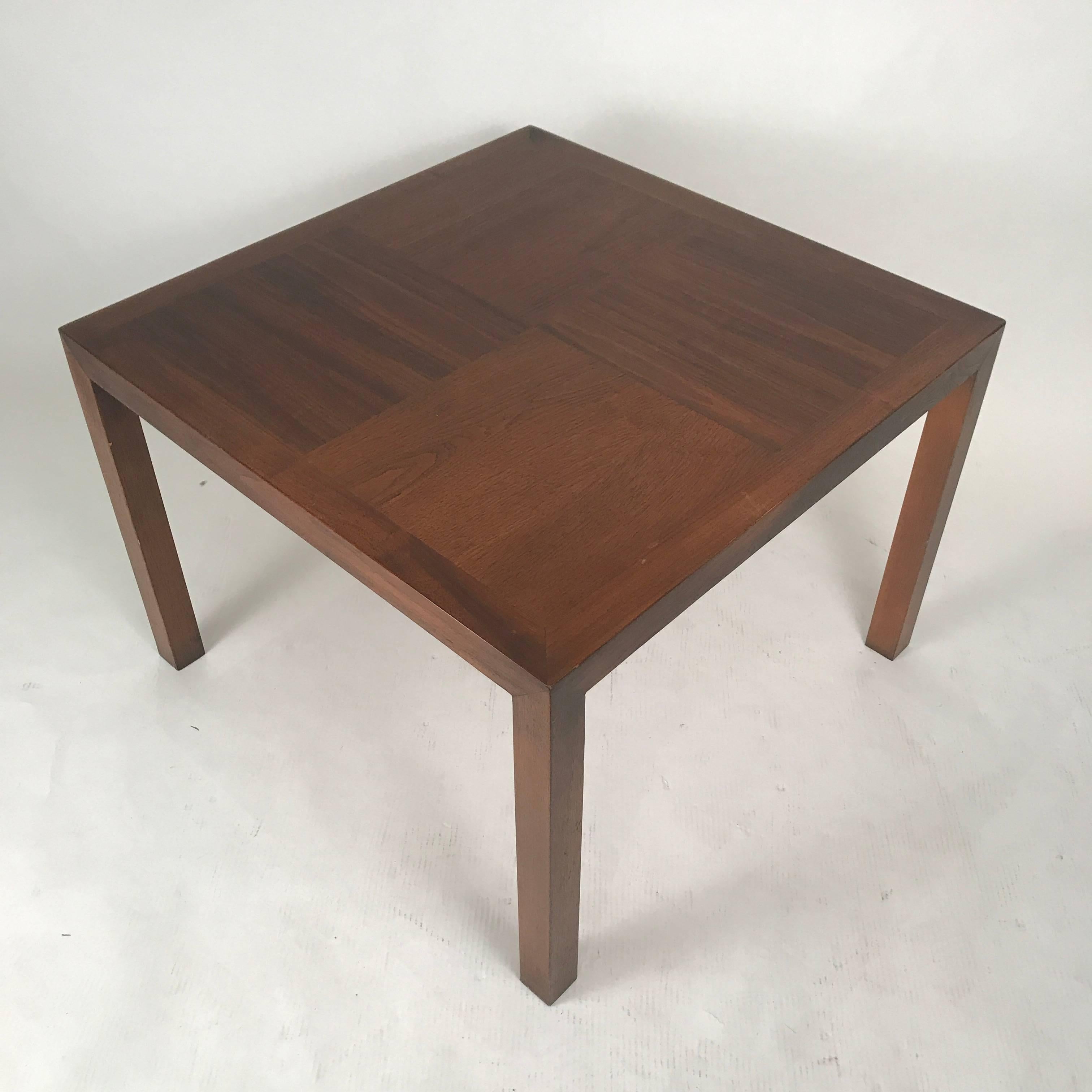 Lane Walnut Coffee Table with Contrasting Grain Walnut Top at 1stDibs
