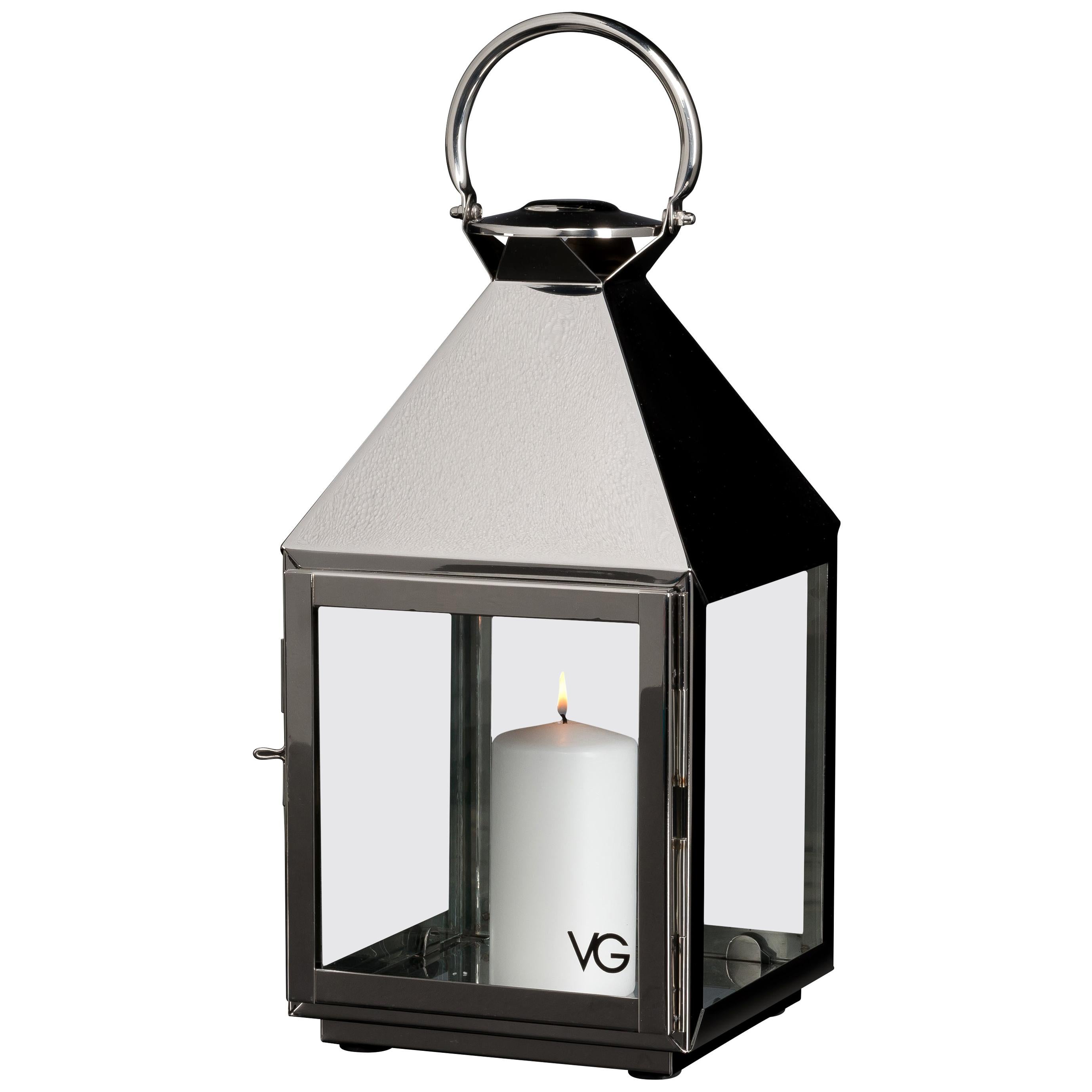 Lantern Top Pyramid Shape, Stainless Steel, Italy For Sale at 1stDibs