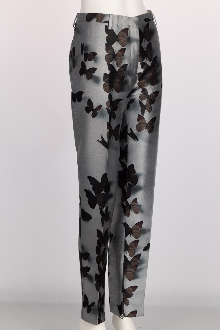Lanvin Alber Elbaz Silk Butterfly Pants F/W 2013 For Sale at 1stDibs