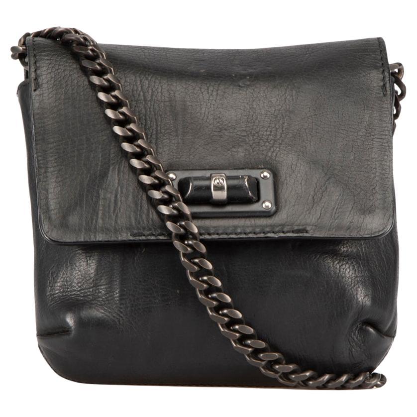 Lanvin Black Leather Mini Pop Shoulder Bag For Sale at 1stDibs
