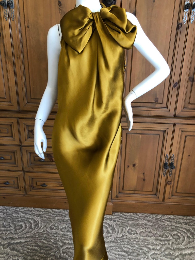 Lanvin by Alber Elbaz Golden Bias Cut Column Goddess Gown Autumn 2013 ...