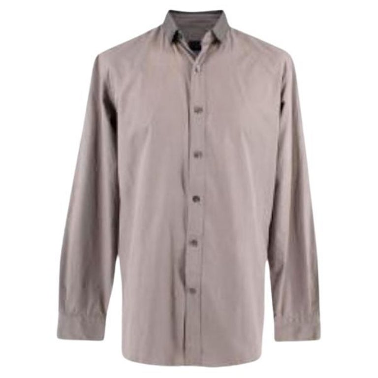 Lanvin Grey Cotton Shirt For Sale at 1stDibs
