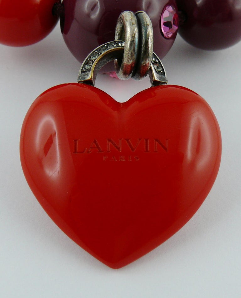 Lanvin Heart Charm Bracelet at 1stDibs