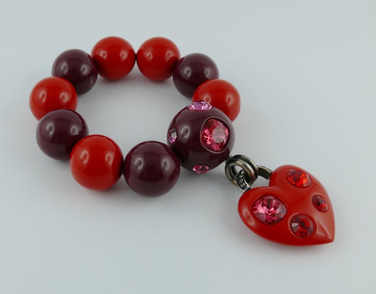 Lanvin Heart Charm Bracelet at 1stDibs