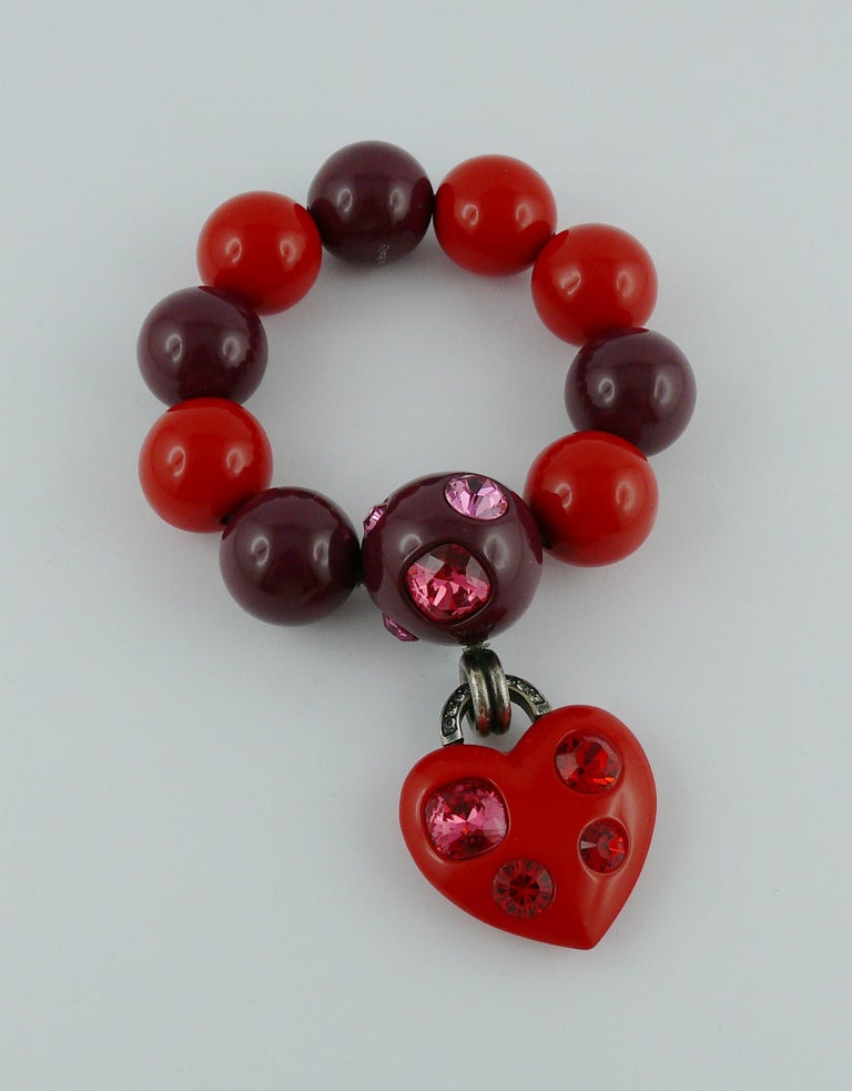 Lanvin Heart Charm Bracelet at 1stDibs