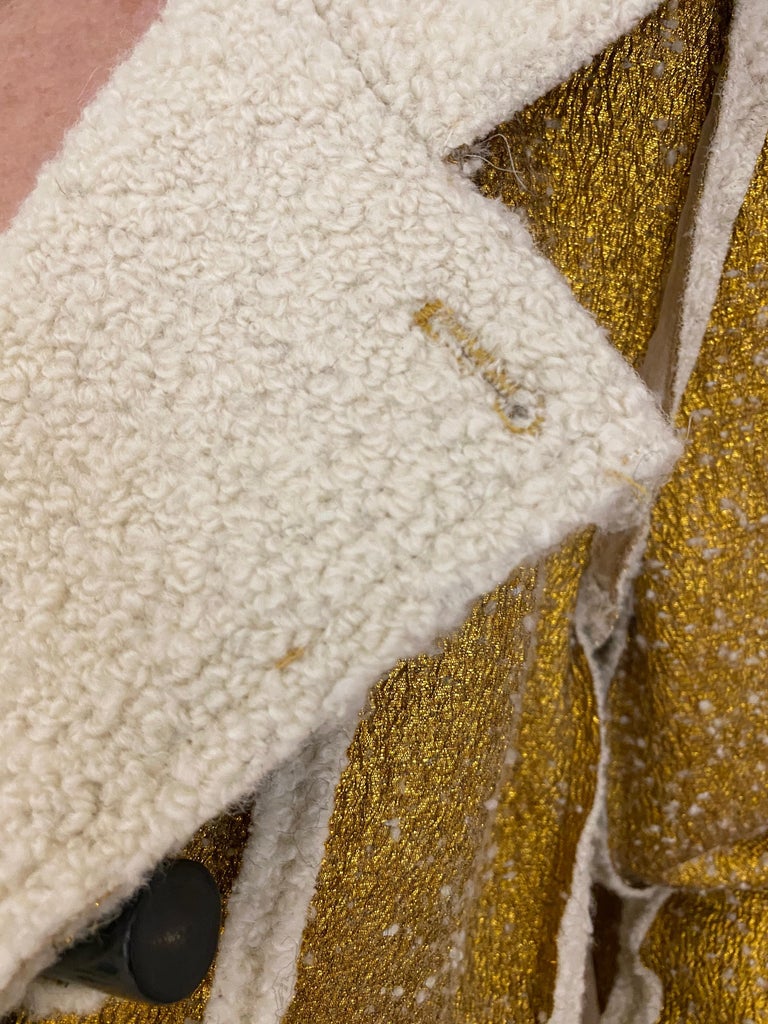 Lanvin Metallic Gold Coat with hood at 1stDibs