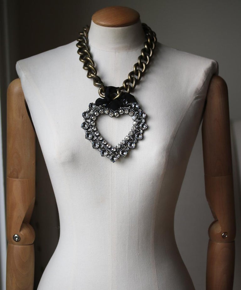 Lanvin Mira Large Heart Necklace at 1stDibs