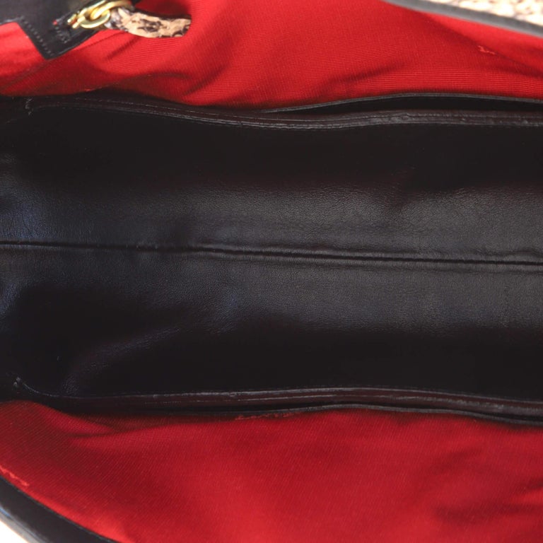 Lanvin Partition Shoulder Bag Python Medium For Sale at 1stDibs