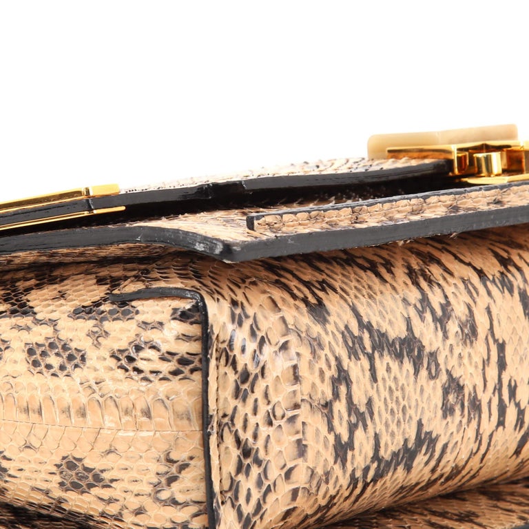 Lanvin Partition Shoulder Bag Python Medium For Sale at 1stDibs