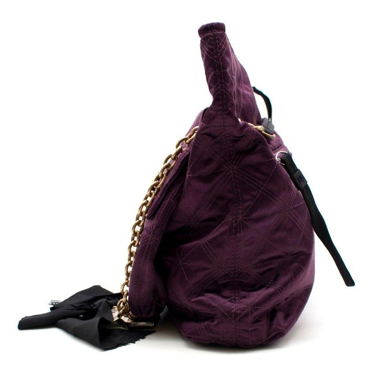 Lanvin Purple Quilted Happy Bag For Sale at 1stDibs