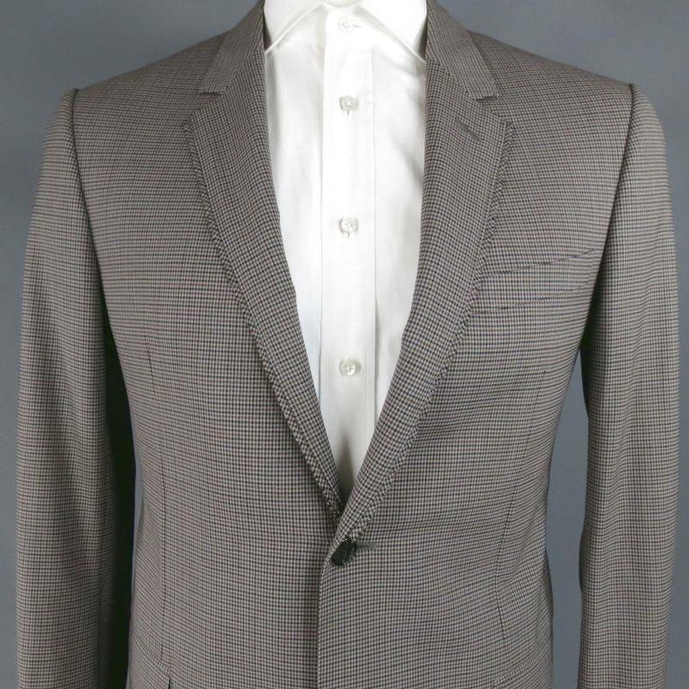 LANVIN US 42 Regular Plaid Grey Wool Blend Suit - SOMETHING WRONG WITH ...