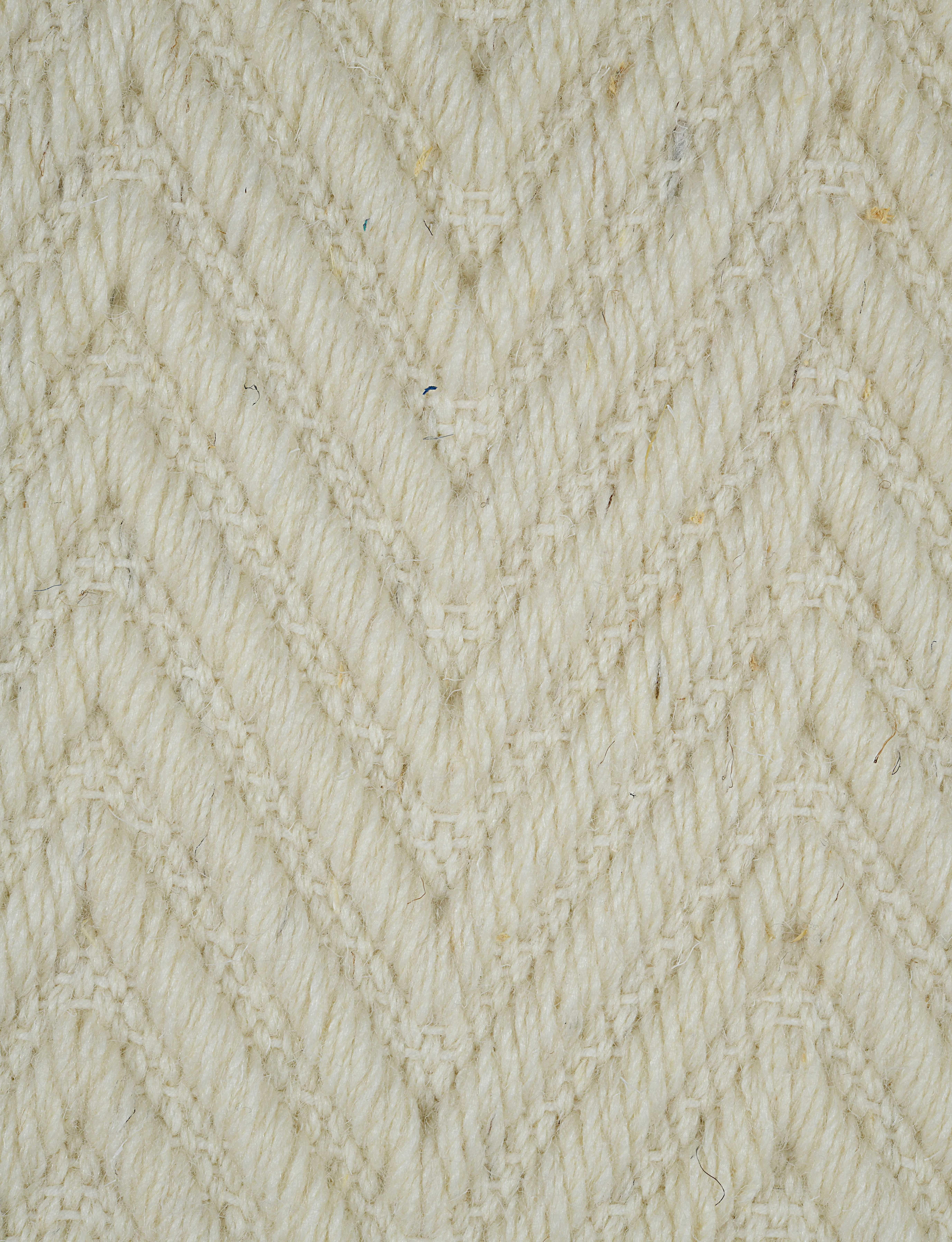 Lanx, Ivory, Handwoven Face 60% Undyed NZ Wool, 40% Undyed MED Wool, 6 ...