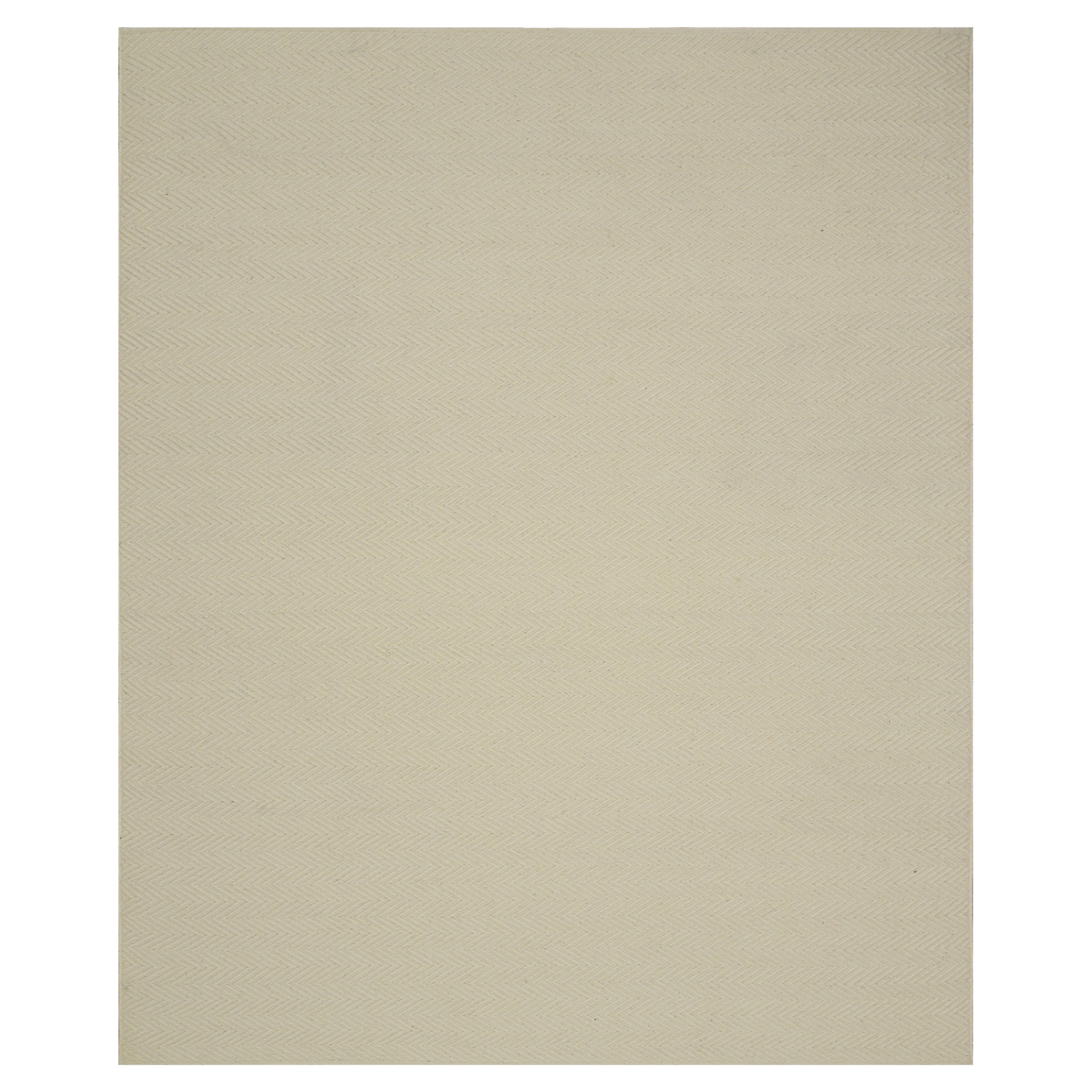 Lanx, Ivory, Handwoven Face 60% Undyed NZ Wool, 40% Undyed MED Wool, 6 ...