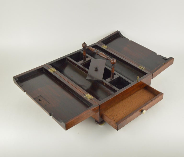 Lap Desk Writing Slope Box Rosewood, circa 1840 at 1stDibs