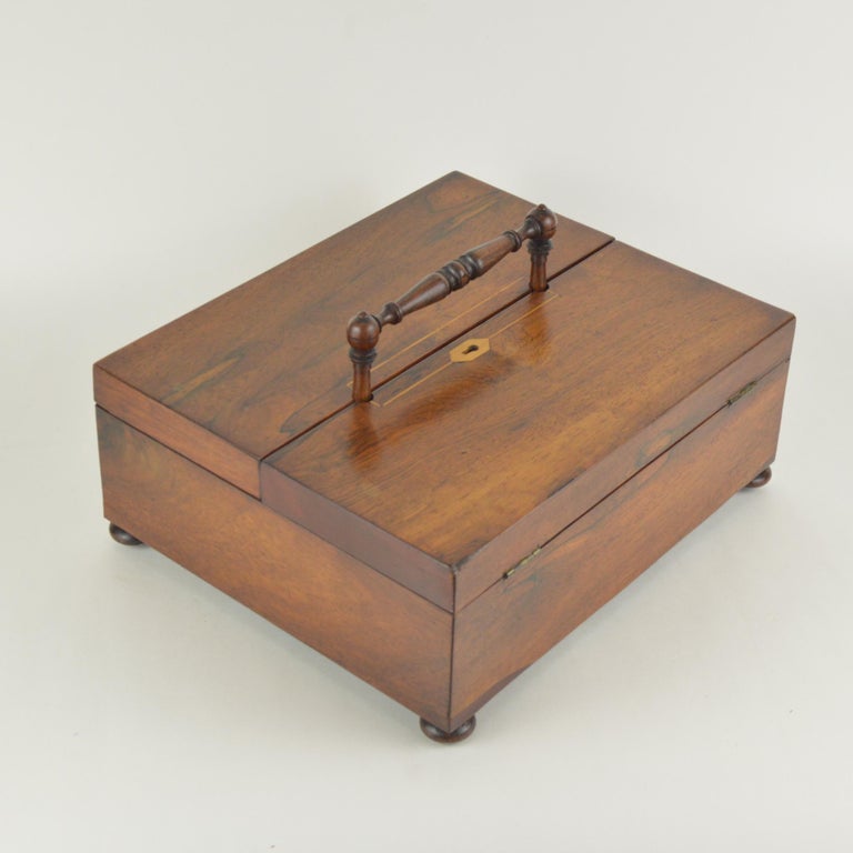 Lap Desk Writing Slope Box Rosewood, circa 1840 at 1stDibs