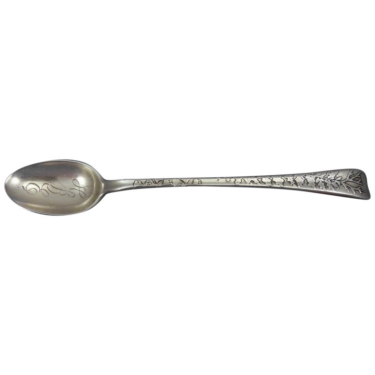 Lap Over Edge Acid Etched by Tiffany and Co Sterling Parfait Spoon ...