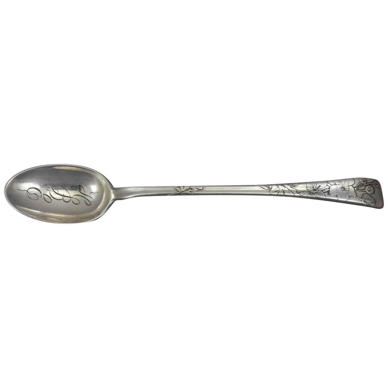 Lap Over Edge Acid Etched by Tiffany and Co Sterling Parfait Spoon ...