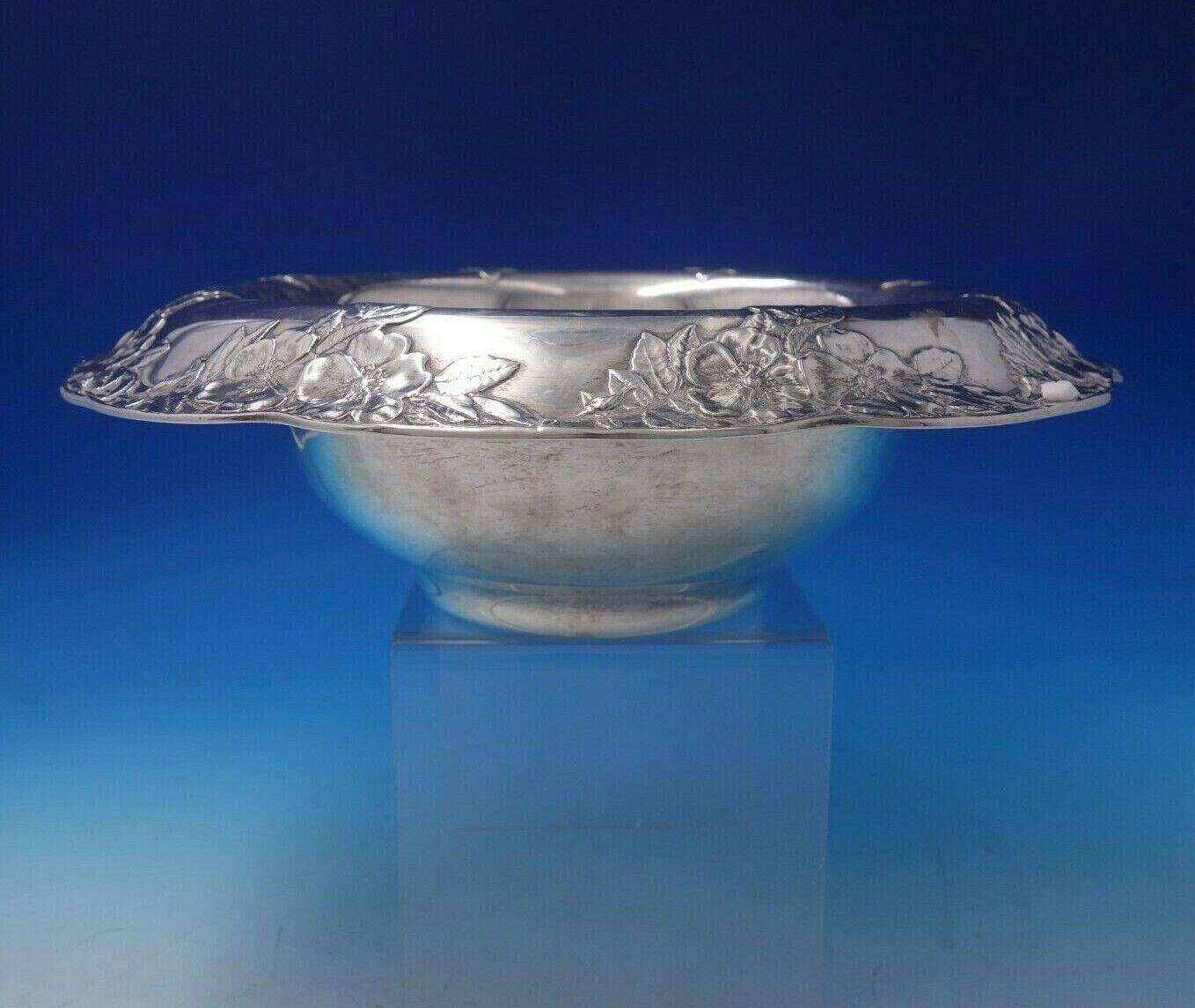 Lap Over Edge Acid Etched by Tiffany and Co Sterling Silver Fruit Bowl ...