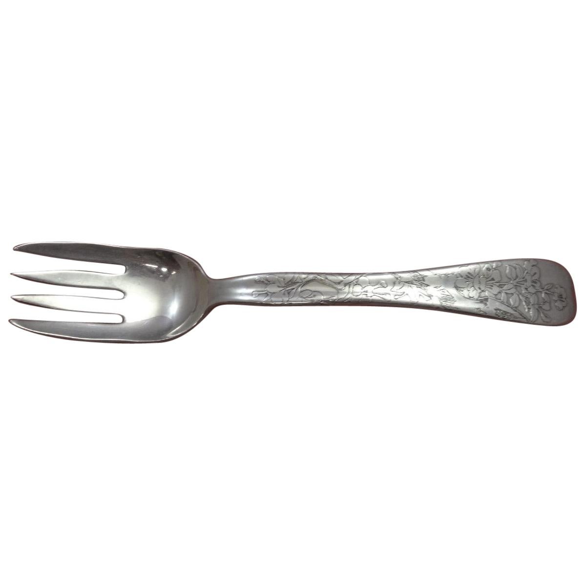 Lap Over Edge Acid Etched by Tiffany Sterling Baked Potato Fork with ...