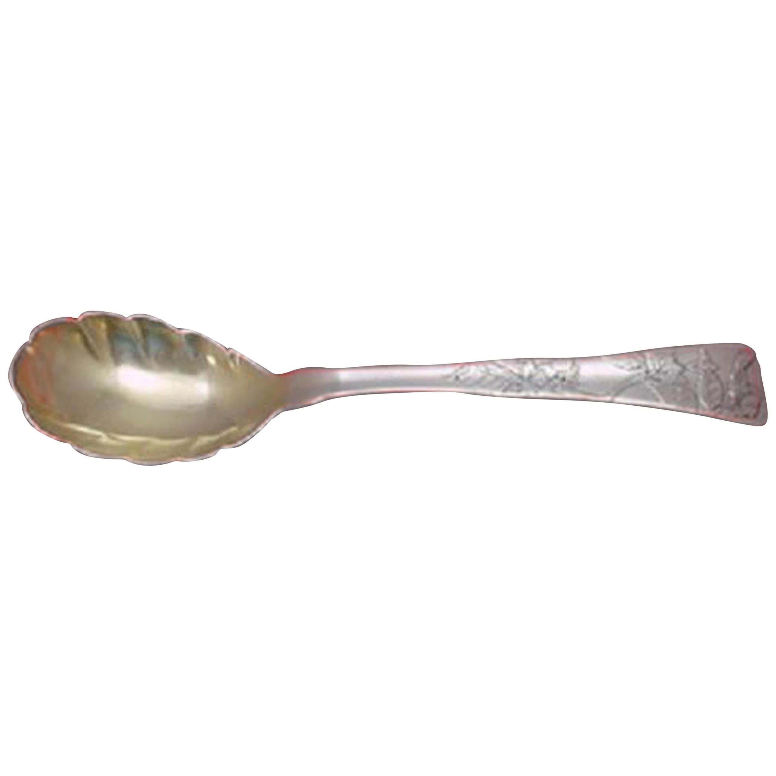 Lap over Edge Acid Etched by Tiffany Sterling Preserve Spoon Gw w ...