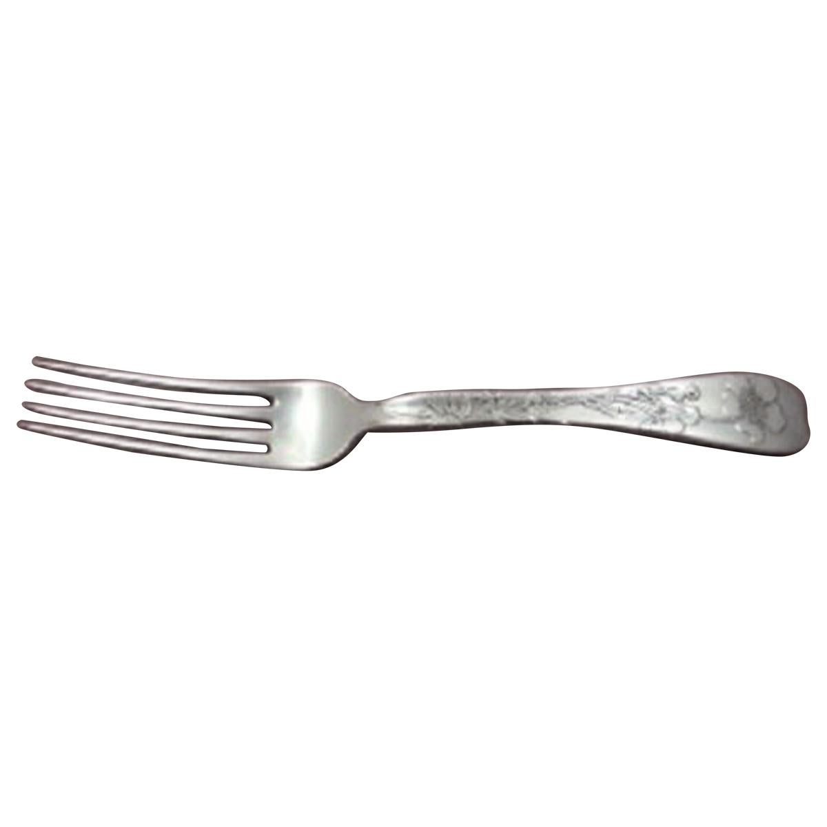 Lap Over Acid Etched by Tiffany Sterling Silver Regular Fork with ...