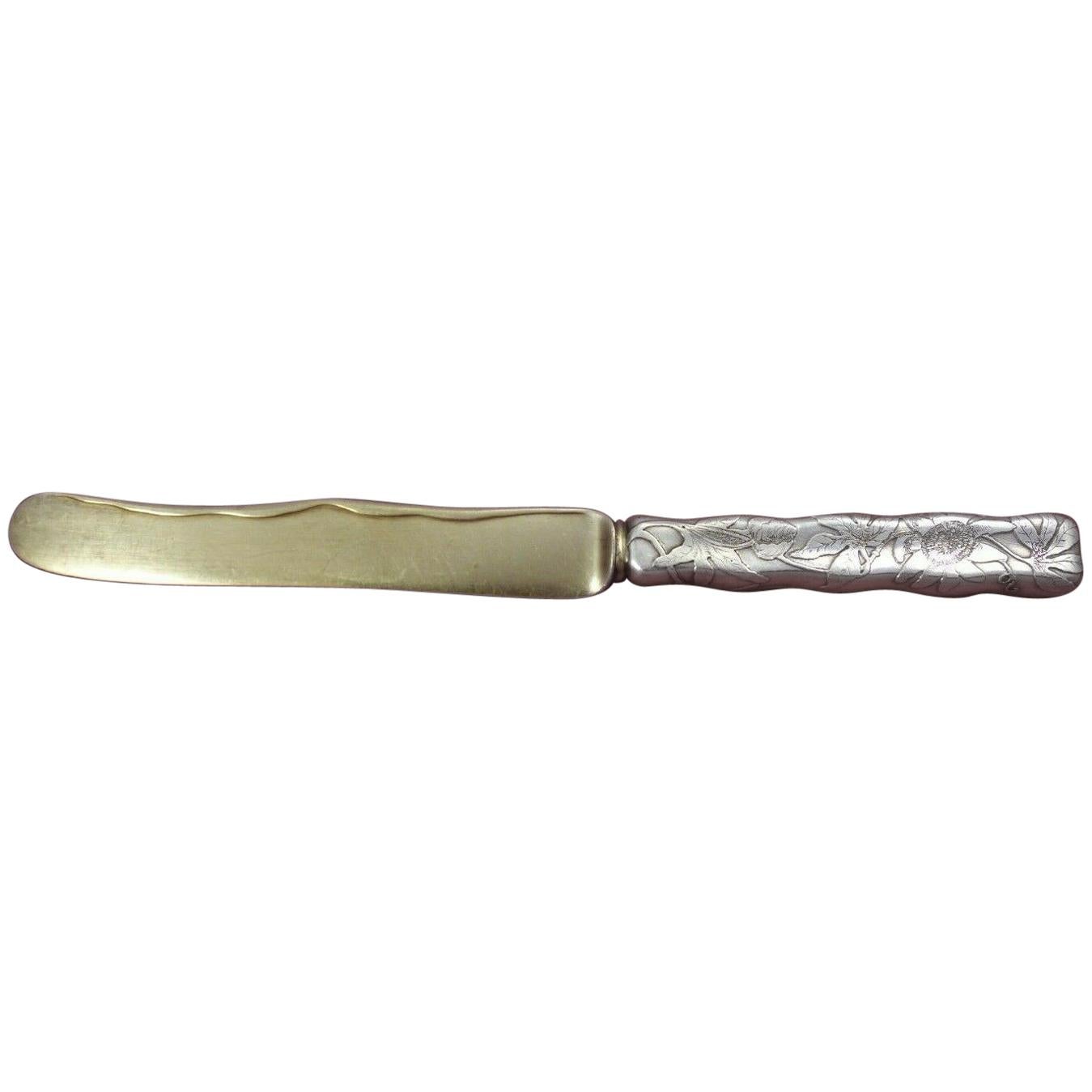 Lap Over Edge Acid Etched by Tiffany Sterling Silver Dinner Knife w ...