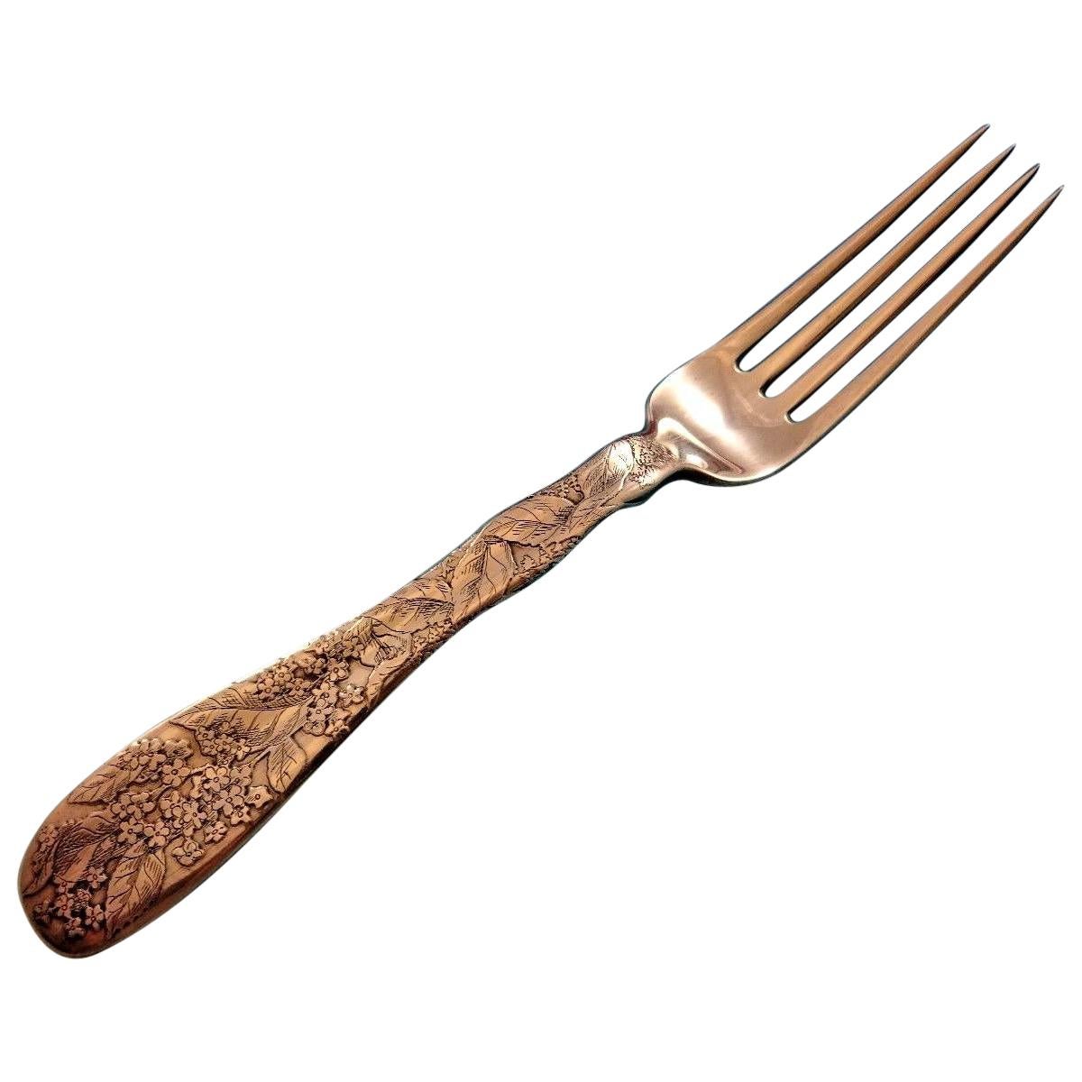 Lap Over Edge Acid Etched by Tiffany Sterling Silver Dinner Fork Sweet ...