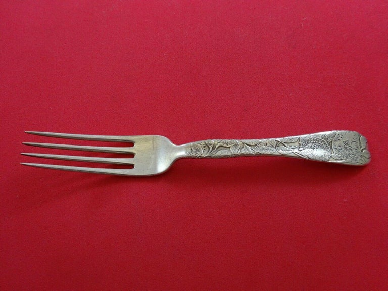 Lap Over Edge Acid Etched, Tiffany Sterling Silver Regular Fork with ...