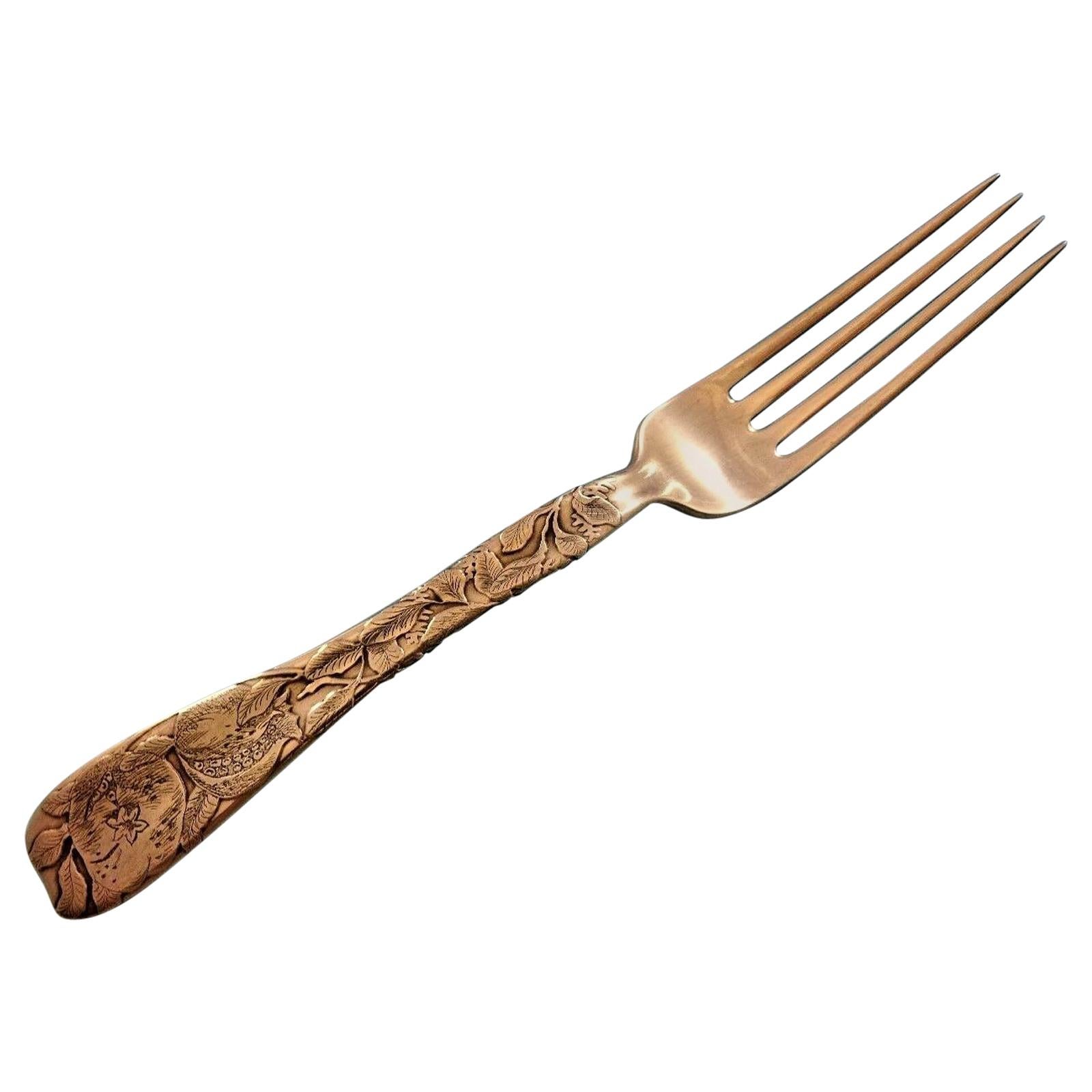Lap Over Edge Acid Etched, Tiffany Sterling Silver Regular Fork with ...