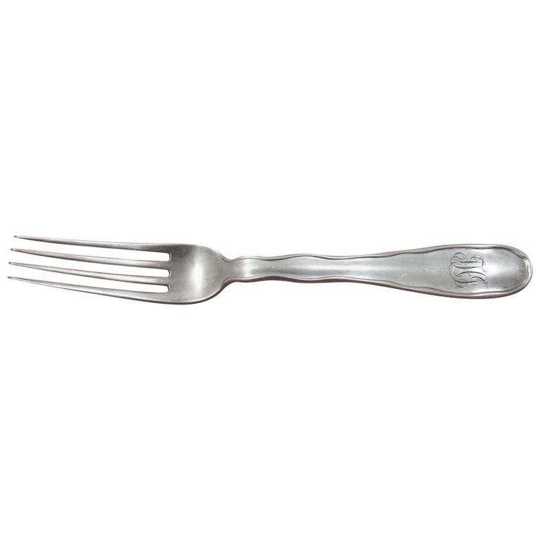 Lap Over Edge Plain by Tiffany and Co. Sterling Silver Dinner Fork ...