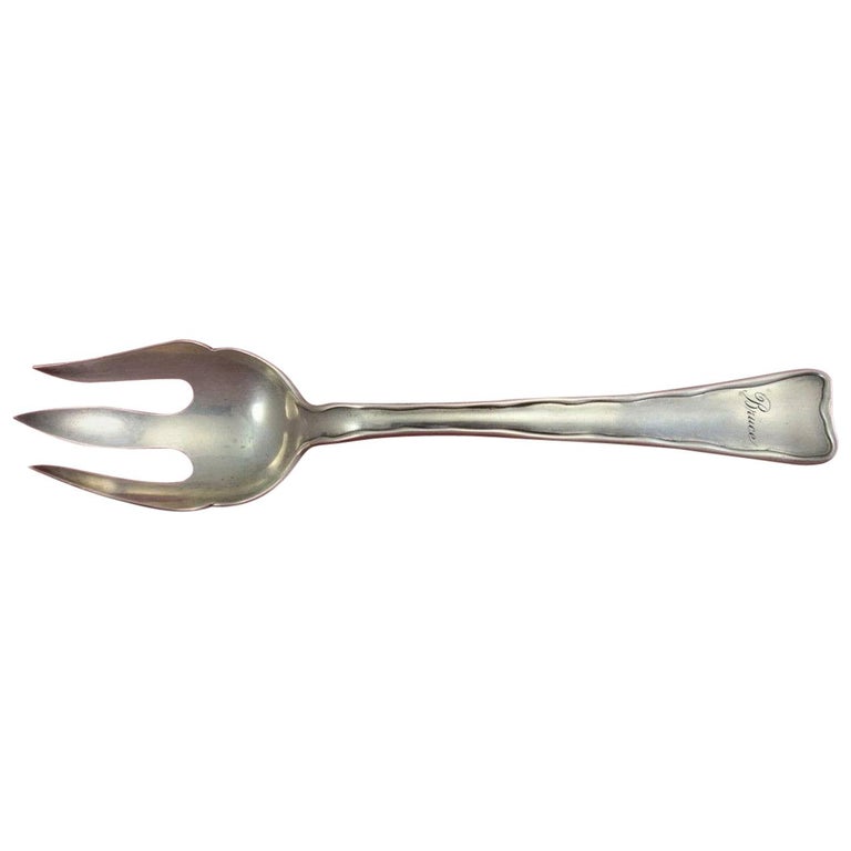 Lap Over Edge Plain by Tiffany and Co. Sterling Silver Serving Fork 3 ...