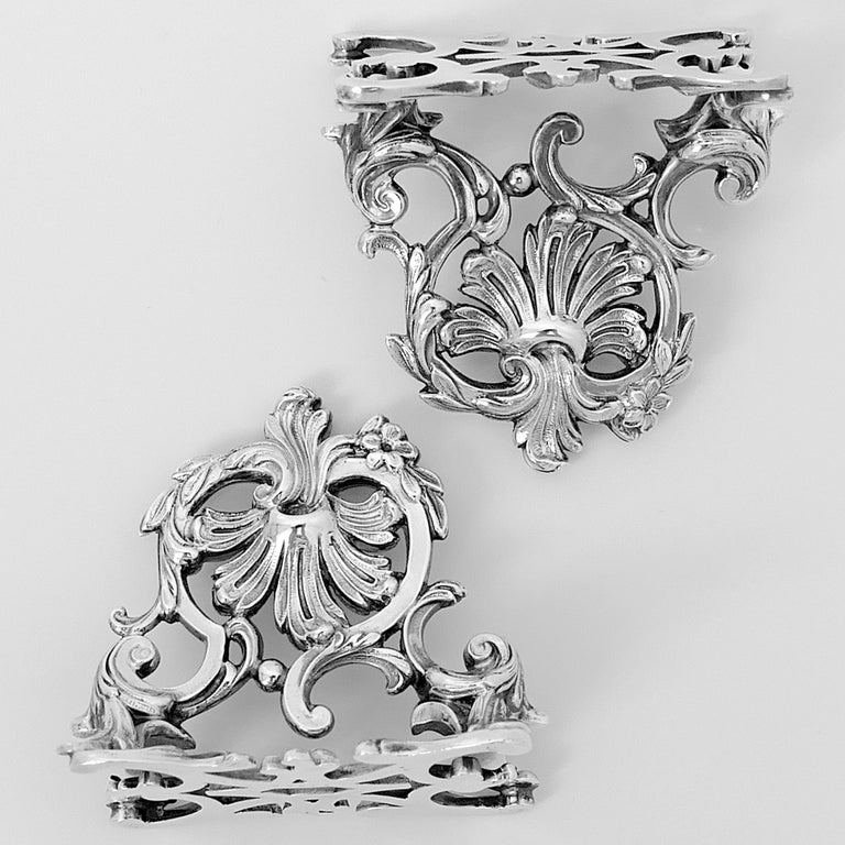 Lapar Rare French All Sterling Silver Menu, Place, Name Holders, Pair ...