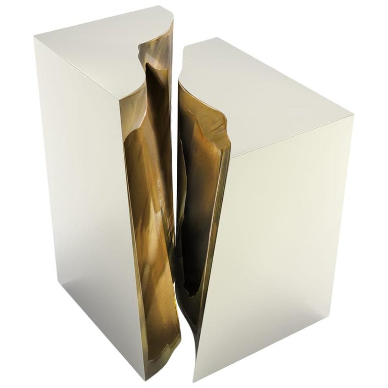 Contemporary Lapiaz With Lacquer Finish Side Table By Boca do Lobo For ...