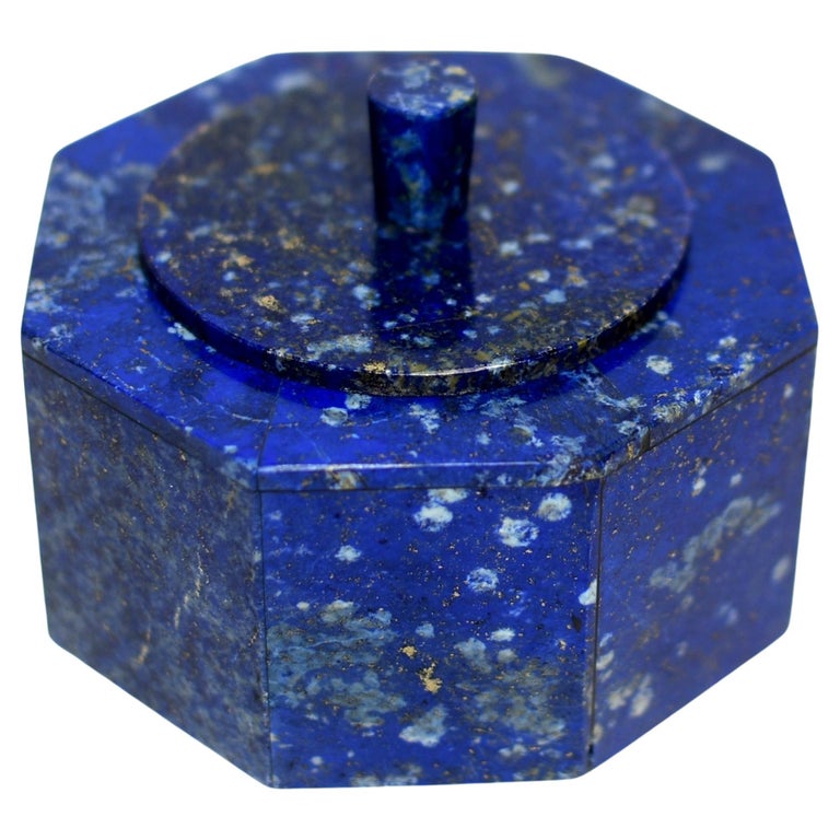Lapis Lazuli Octagonal Box Fine Grade AAA For Sale at 1stDibs