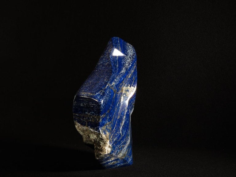 Lapis Lazuli Partly Polished Freeform with Pyrite For Sale at 1stDibs
