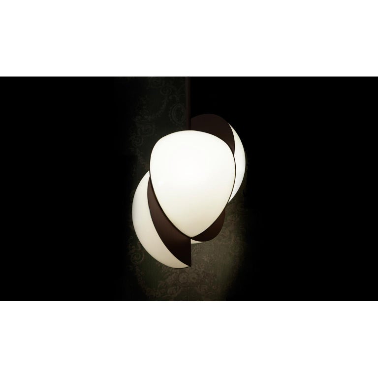 Lara Bohinc, Collision Ceiling Light, Bronze Galvanic White Acrylic, In ...