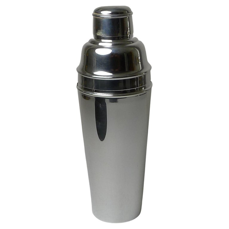 Large 1 1/2 Pint Art Deco Cocktail Shaker by Mappin and Webb For Sale ...