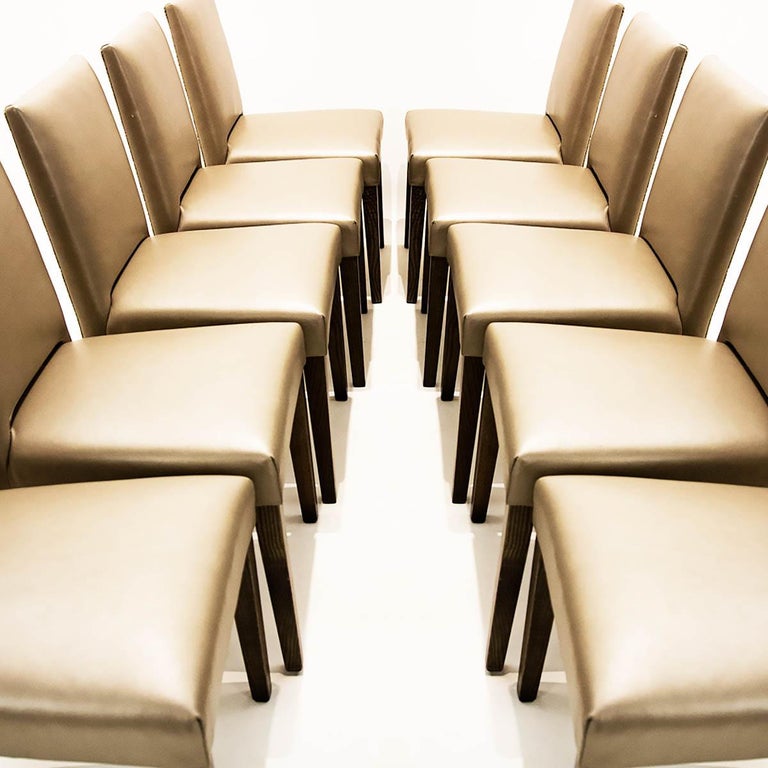 Large 10 Seat Contemporary Dining Set with Bespoke Macassar Table and ...