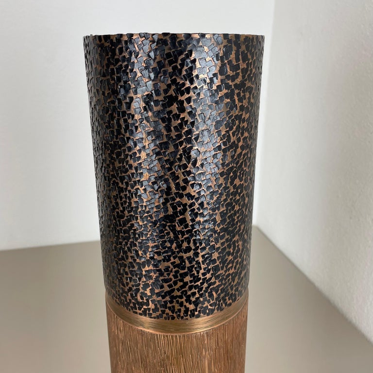 Large 10kg Brass Copper Sculptural Brutalist Steel Vases, Germany ...