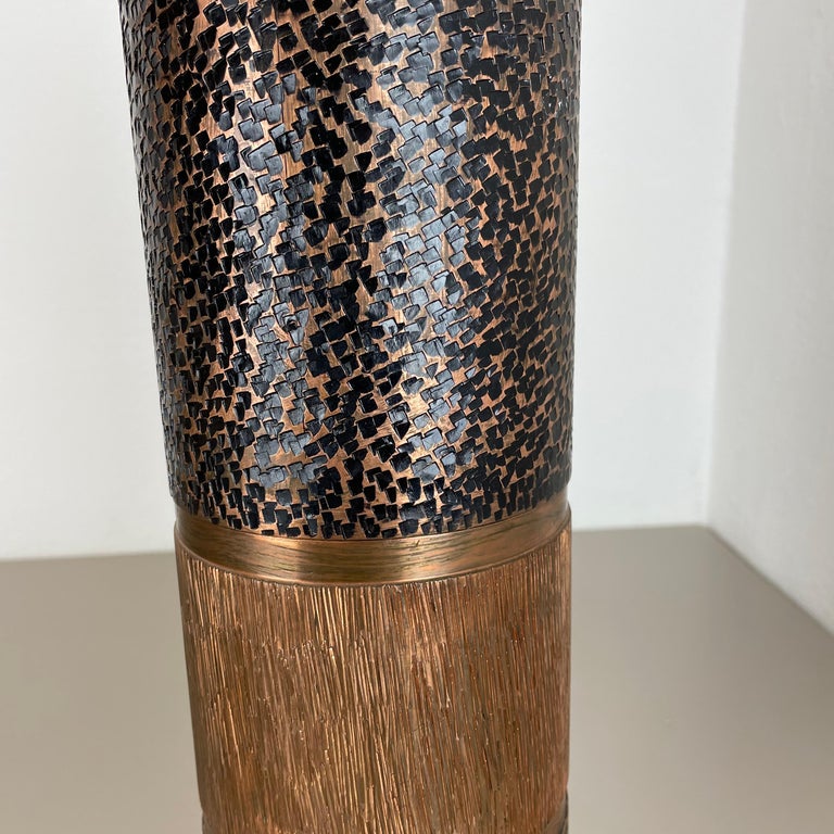 Large 10kg Brass Copper Sculptural Brutalist Steel Vases, Germany ...